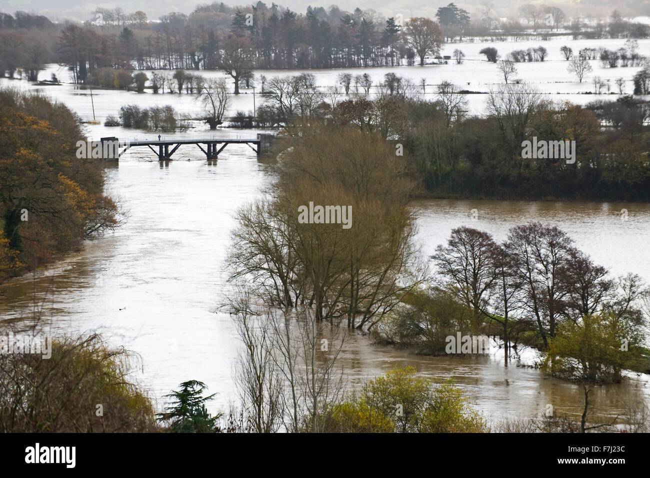 Whitney-on-Wye, Herefordshire, UK. 1st December, 2015. UK Weather ...