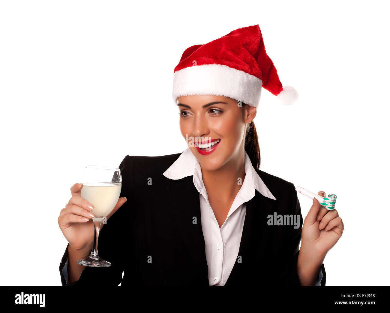 Business woman isolated on white background Stock Photo - Alamy