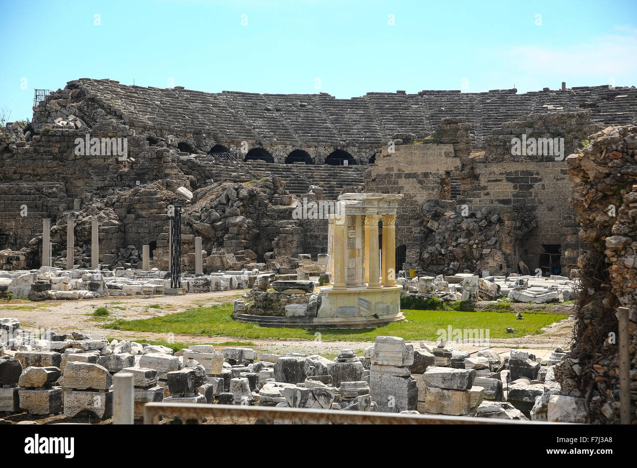 Ancient Side ruins in Turkey Kemer Antalya Stock Photo - Alamy