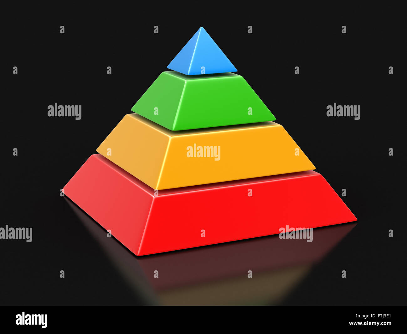pyramid Chart. Image with clipping path Stock Photo - Alamy