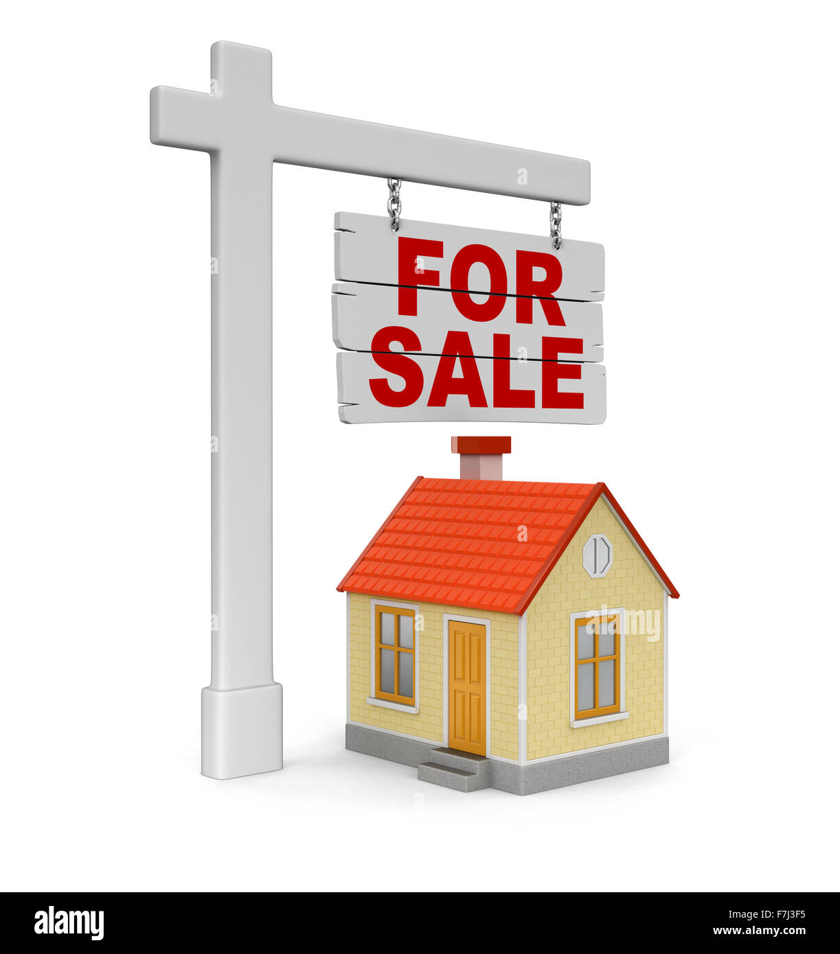 House for sale. Image with clipping path Stock Photo - Alamy