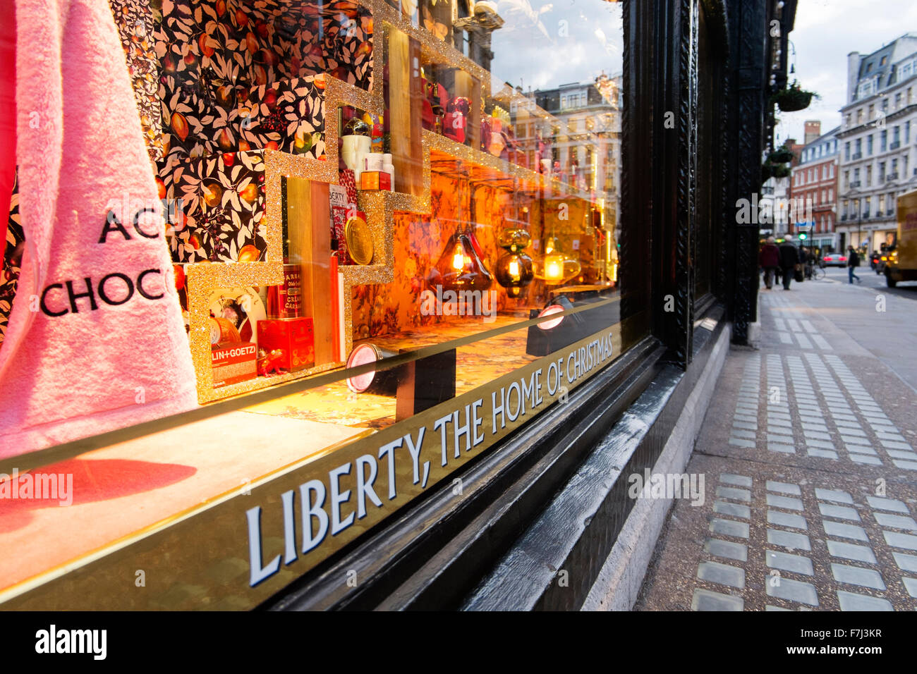 The window display of department store Liberty in Great Marlborough ...