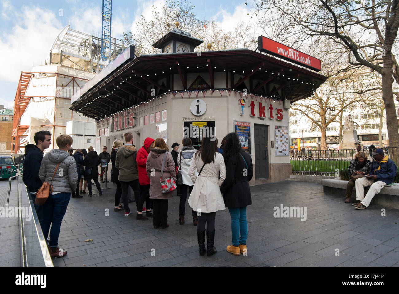 TKTS booth in Leicester Square offers London theatre discounted tickets ...