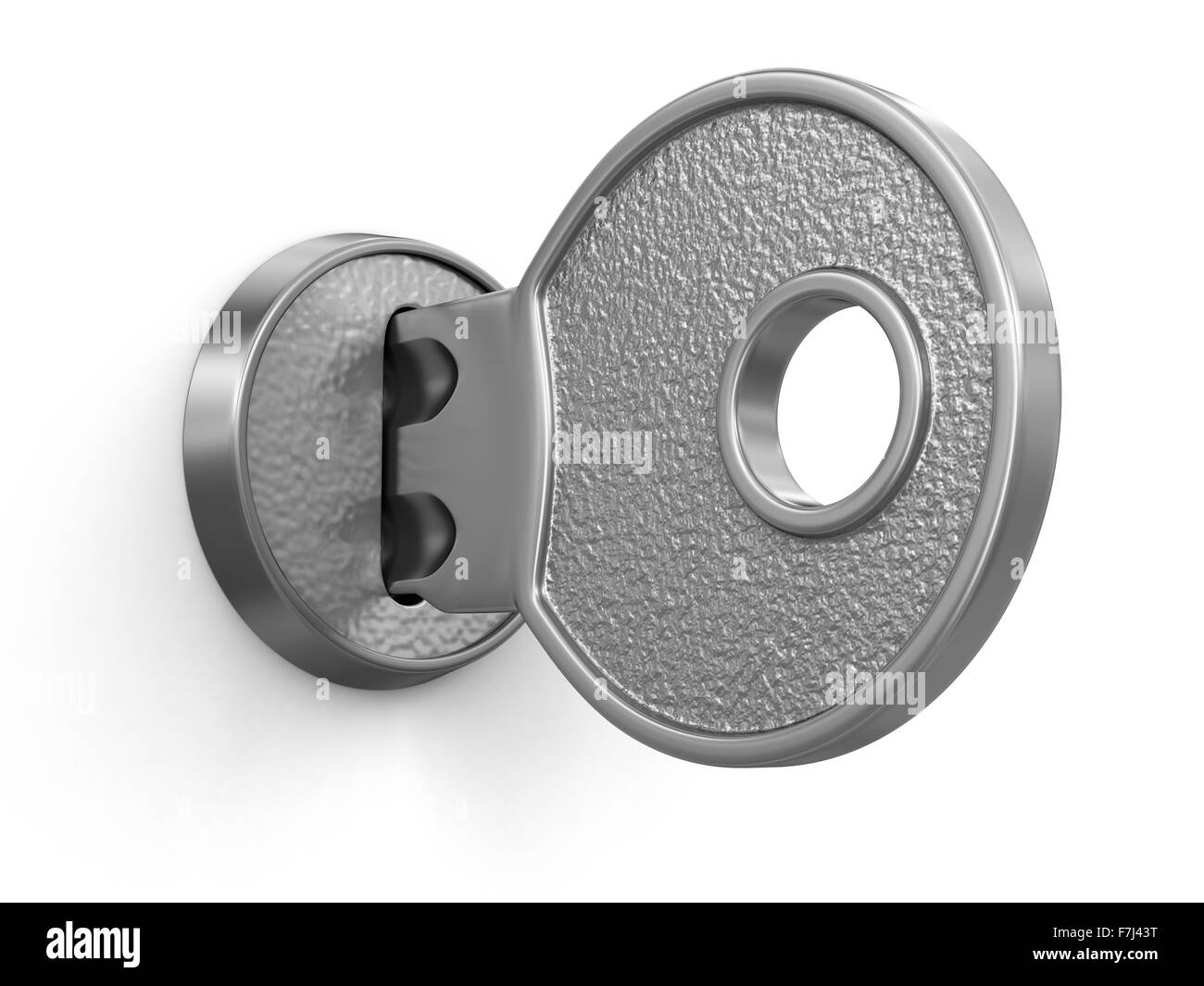 Key and lock. Image with clipping path Stock Photo - Alamy