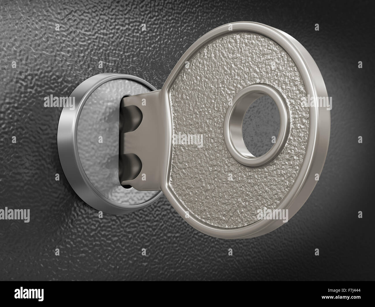 Key and lock. Image with clipping path Stock Photo - Alamy