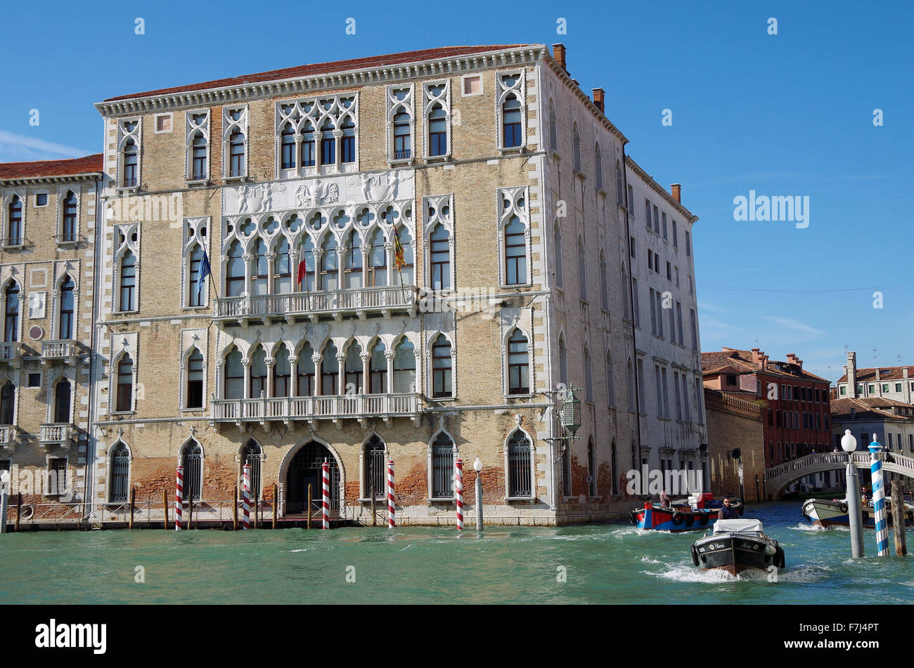 The Palazzo Foscari, or Ca’ Foscari, a great C15 Gothic palace on the ...