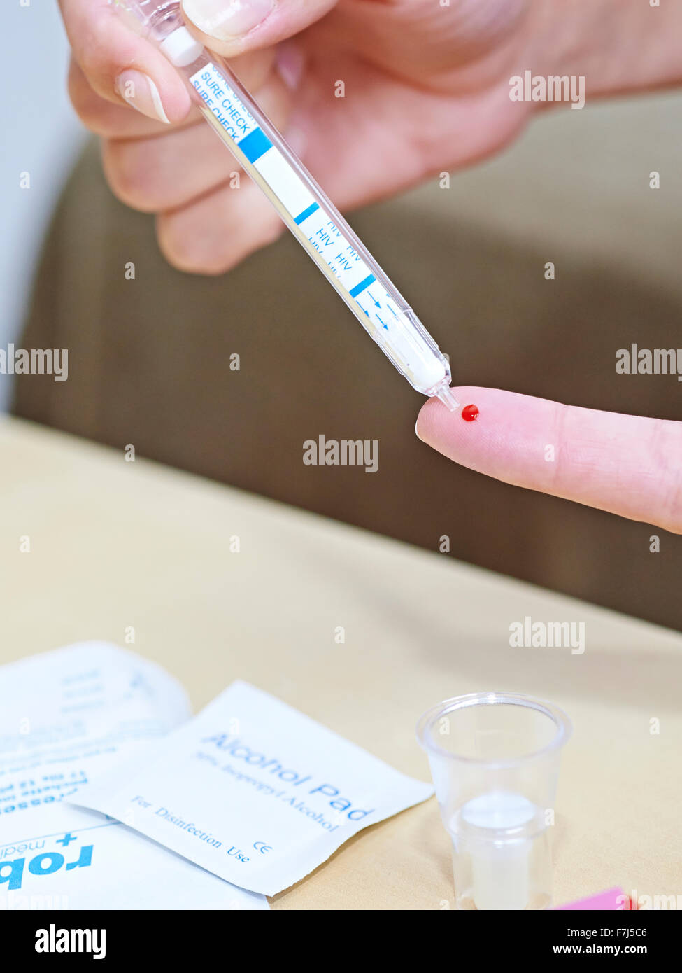 HIV SELF TEST Stock Photo - Alamy