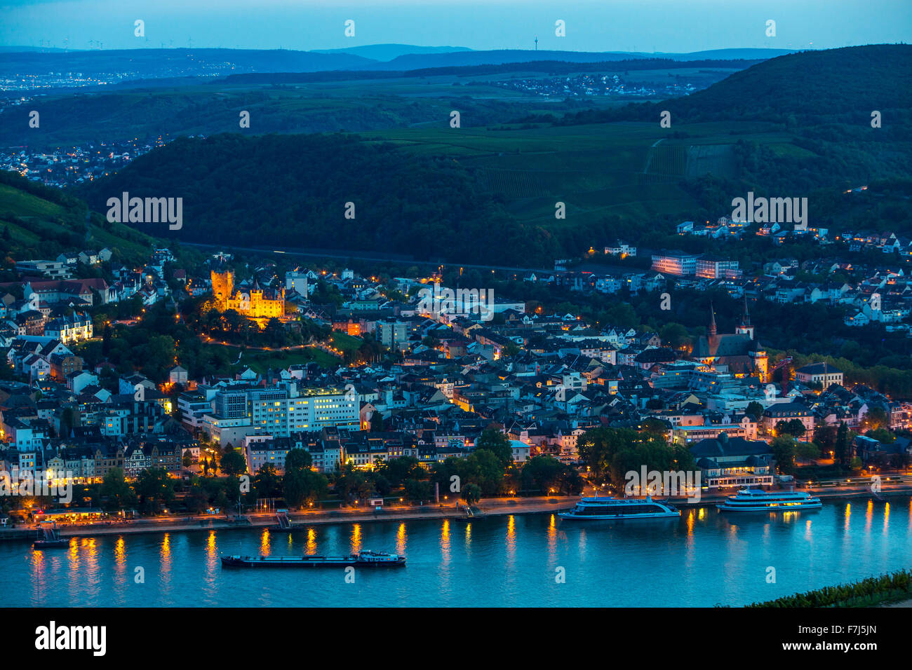 City of Bingen, upper middle Rhine valley, Germany Stock Photo - Alamy