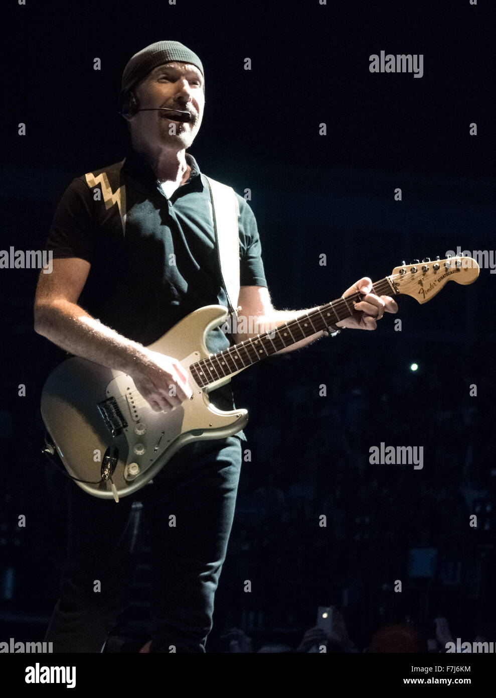 U2 perform live in concert during the 'iNNOCENCE + eXPERIENCE Tour' at ...