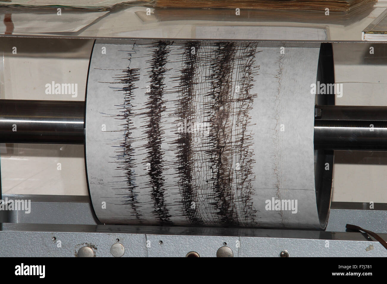 A seismograph at the Old Faithful Geyser in Calistoga, California Stock ...