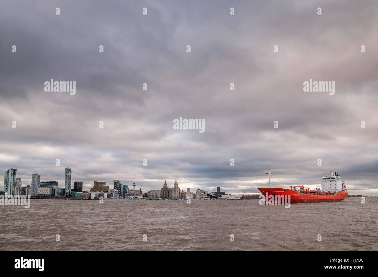 The oil and chemical tanker ship the Caroline Essberger from Holland in ...
