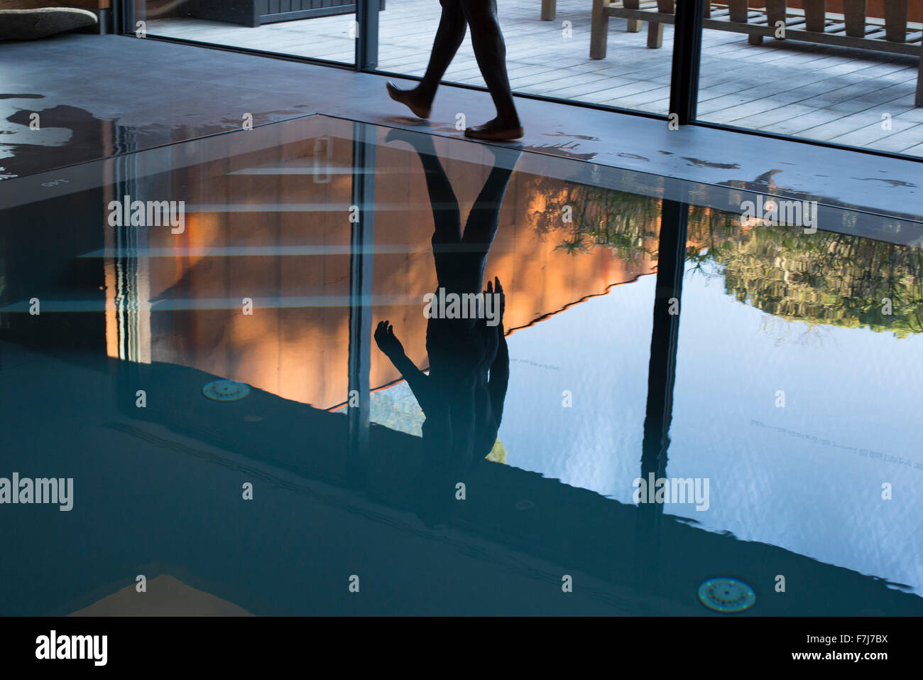 Walking into pool hi-res stock photography and images - Alamy