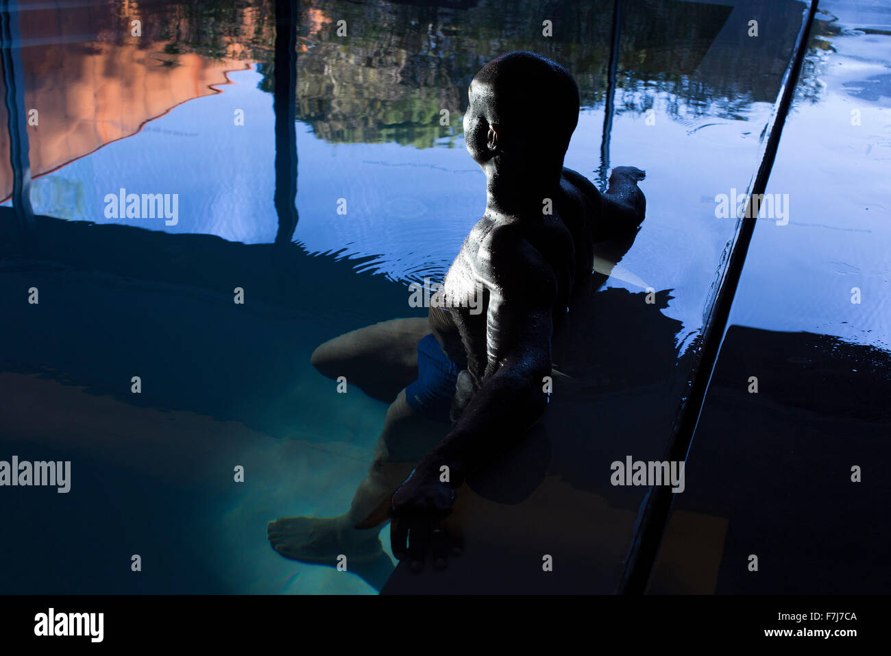 Men relaxing in spa pool hi-res stock photography and images - Alamy