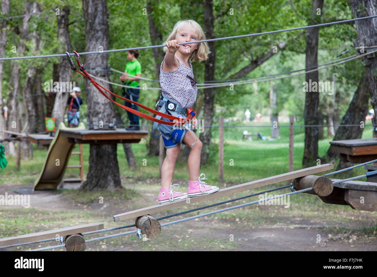 Woodland tree climbing activity hi-res stock photography and images - Alamy