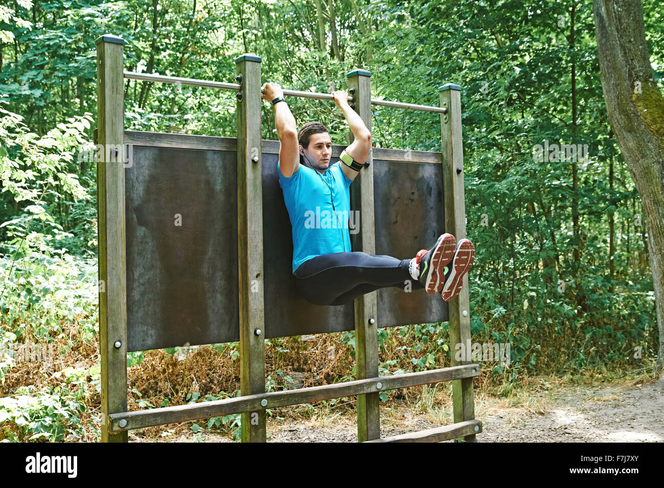 MAN PRACTISING SPORT Stock Photo - Alamy