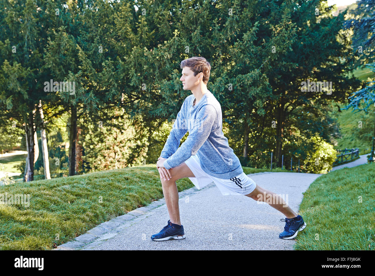 MAN PRACTISING SPORT Stock Photo - Alamy
