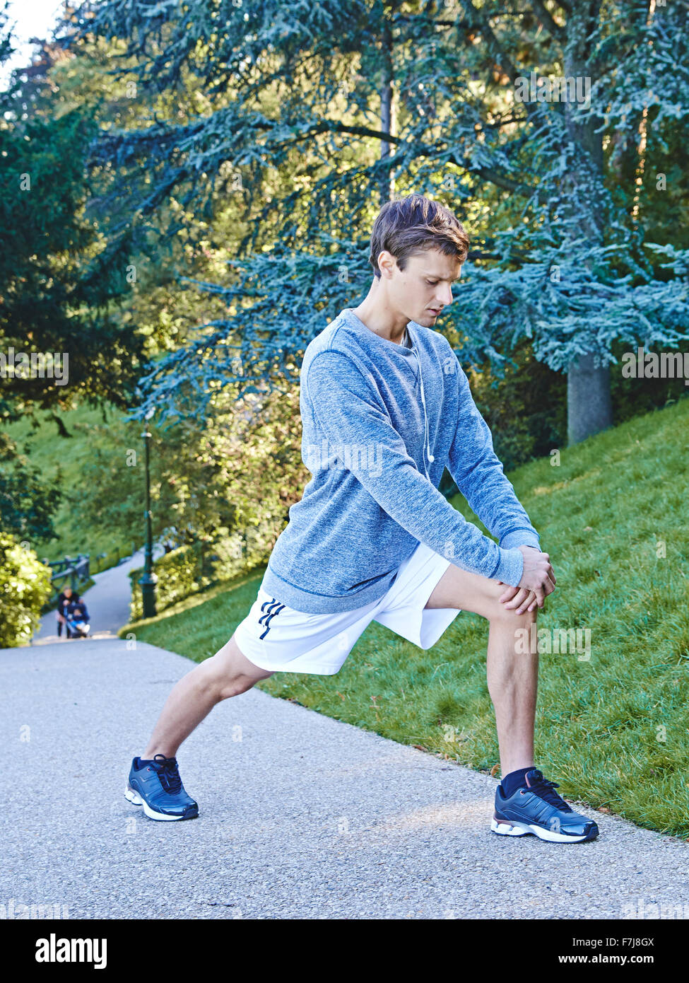 MAN PRACTISING SPORT Stock Photo - Alamy