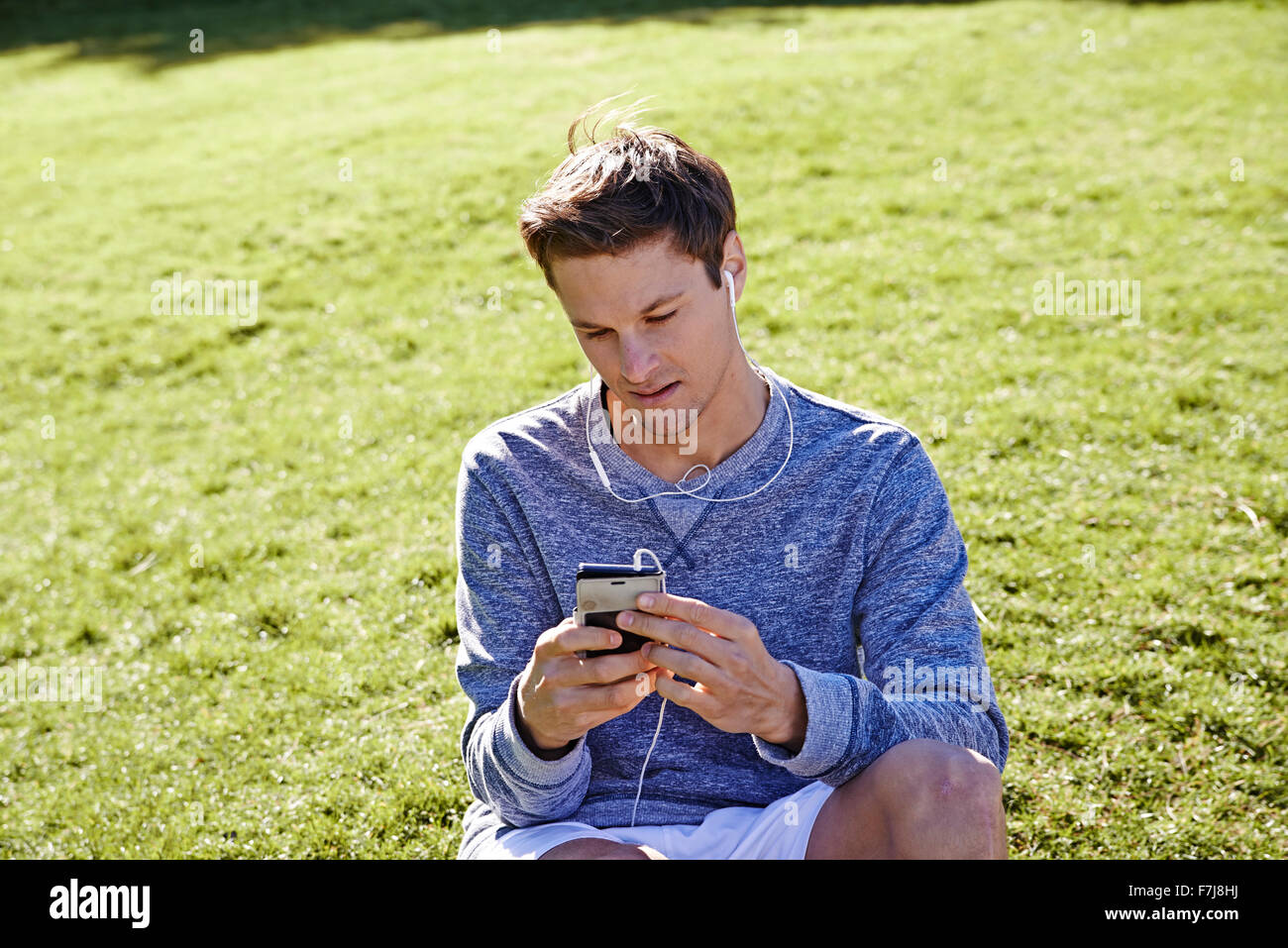 MAN WITH PHONE Stock Photo - Alamy