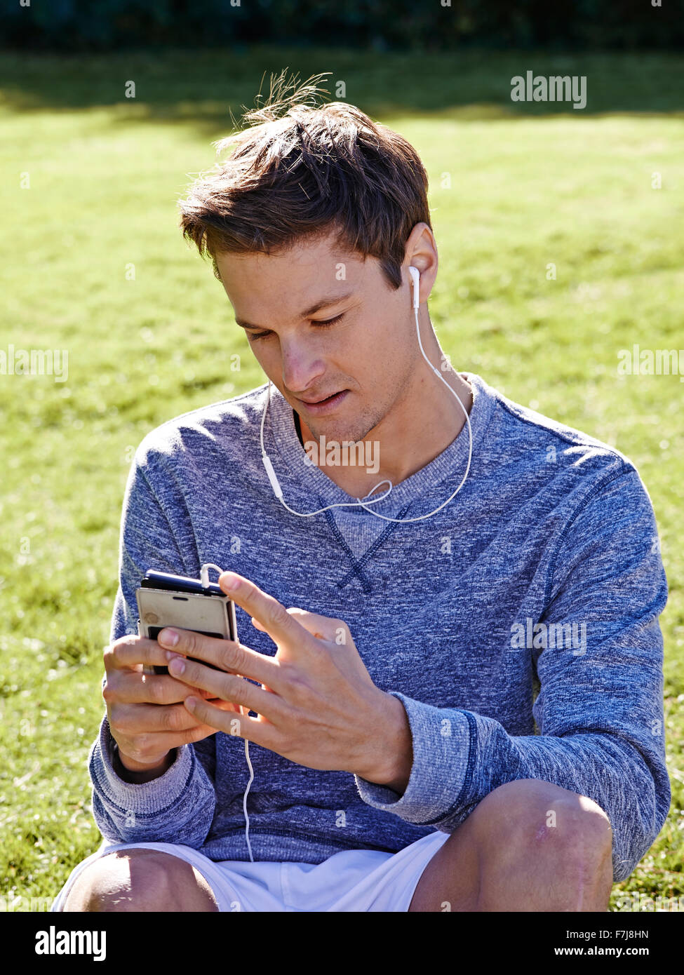 MAN WITH PHONE Stock Photo - Alamy