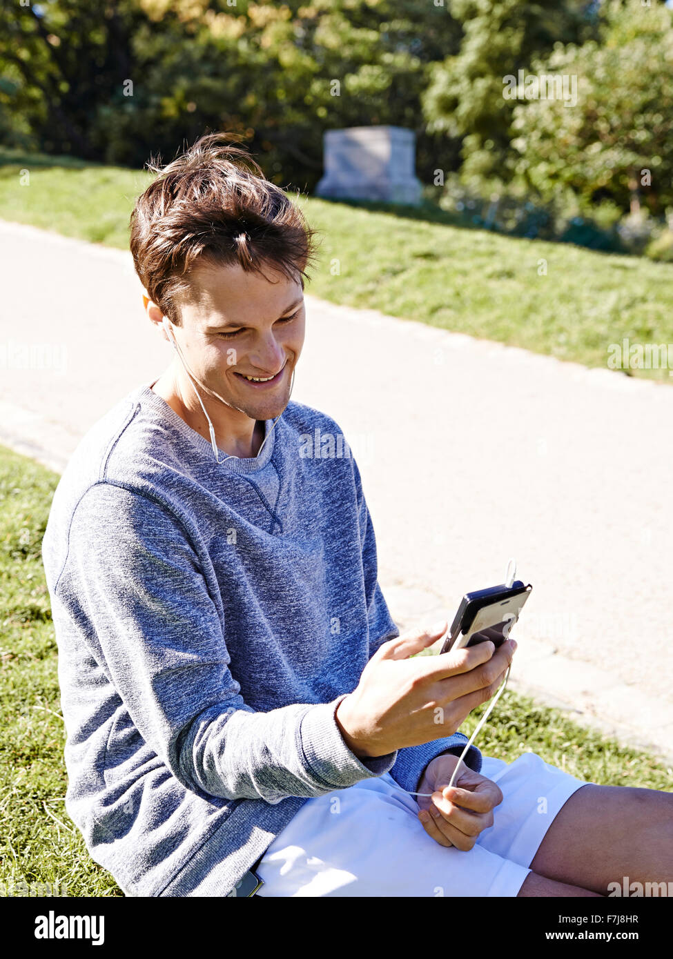 MAN WITH PHONE Stock Photo - Alamy