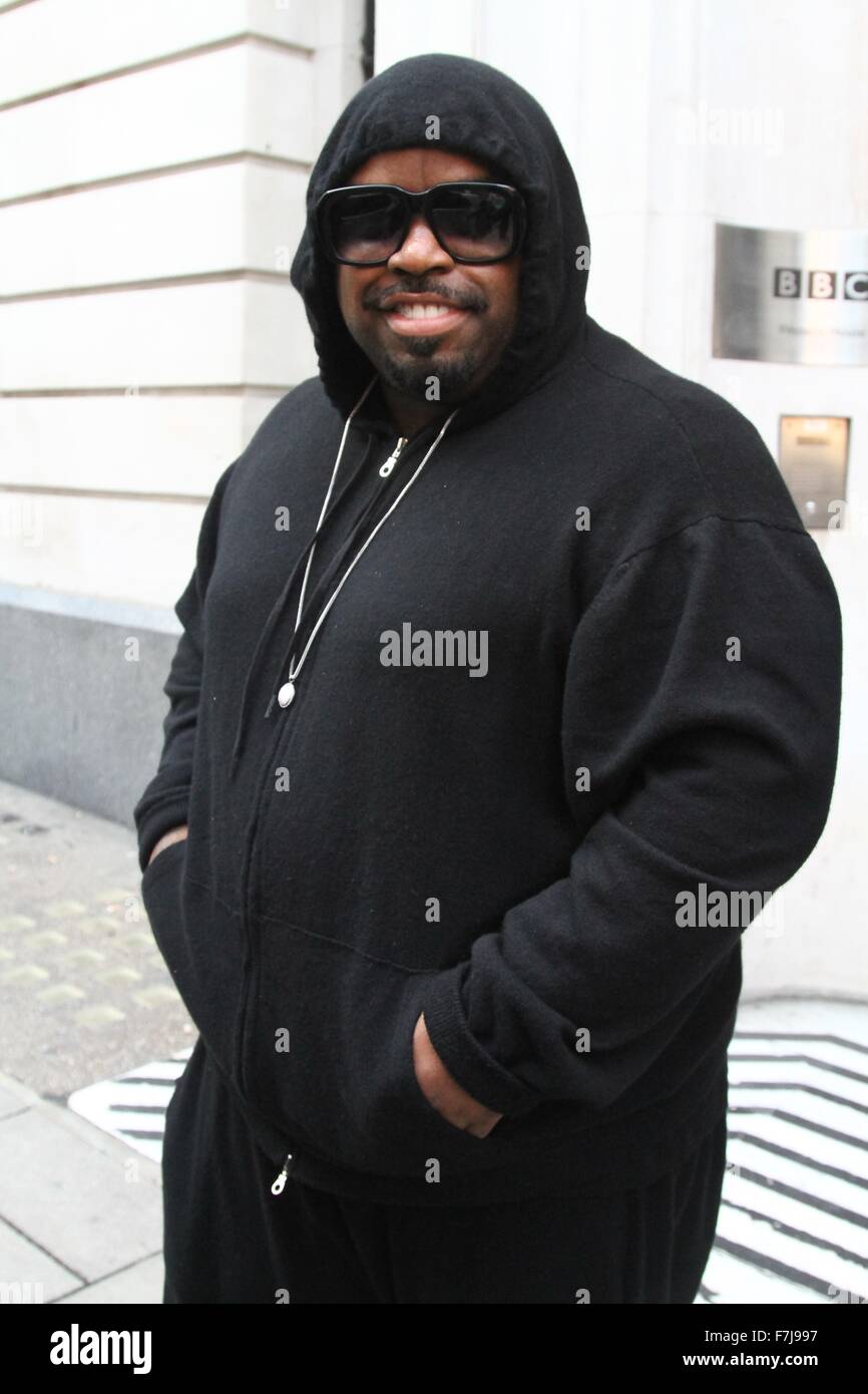 CeeLo Green signs autographs for fans as he leaves the BBC Radio 2 ...