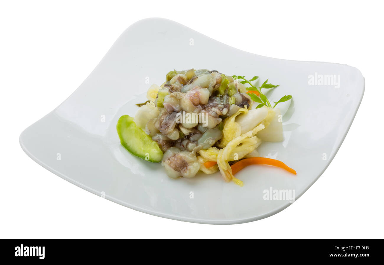 Raw octopus salad - japan tradition food Stock Photo - Alamy