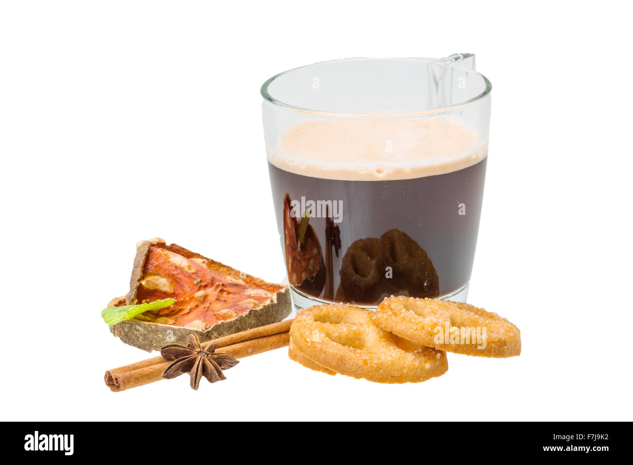 Dutch cookies with coffee Stock Photo - Alamy
