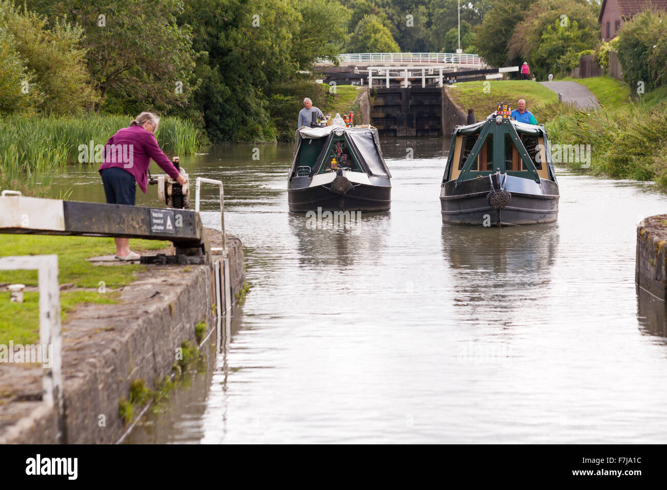Narrowboat longboat kennet avon canal hi-res stock photography and ...