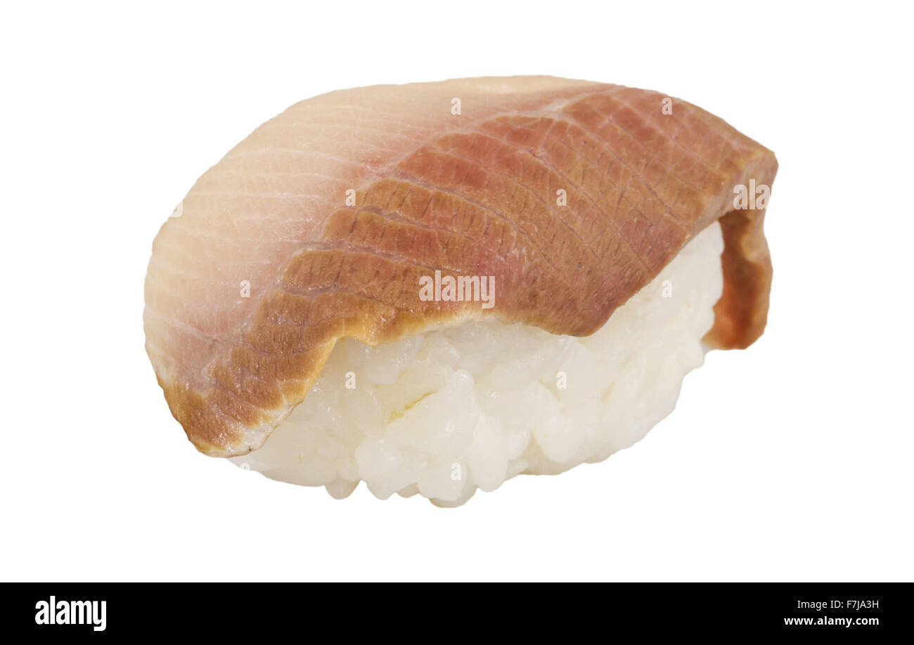 closeup of a young yellow-tail sushi Stock Photo - Alamy