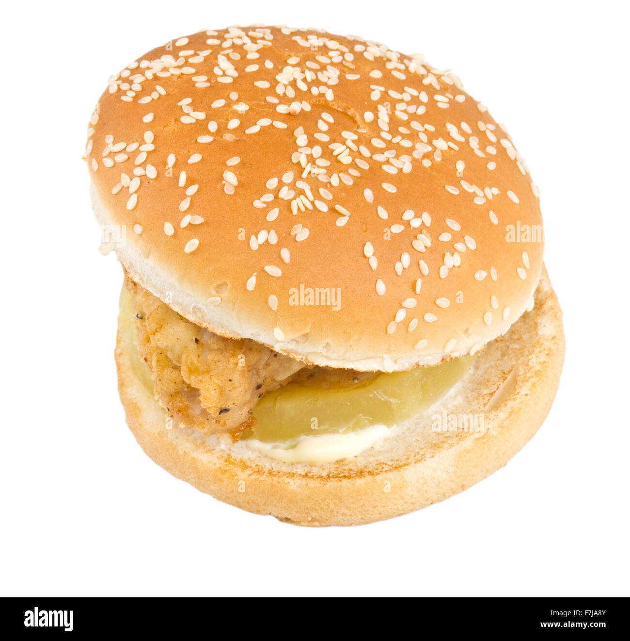 hamburger isolated on white Stock Photo - Alamy