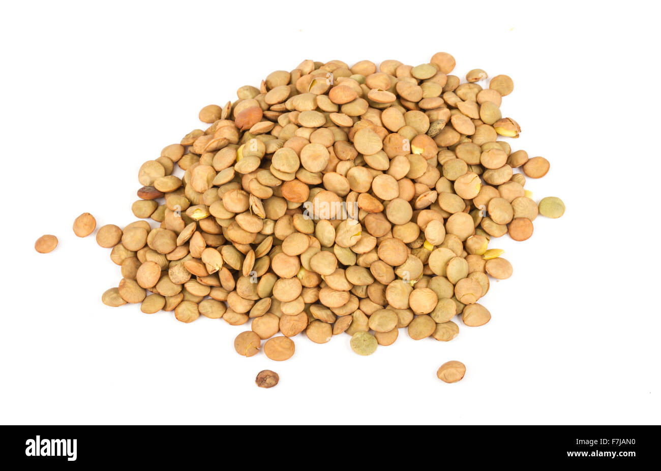 Lentils Isolated on White Background Stock Photo - Alamy