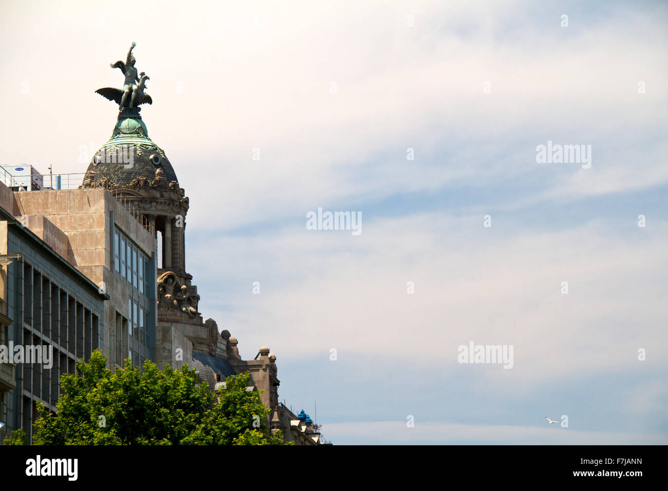Aerial view of Barcelona and its skyline, Spain Stock Photo - Alamy