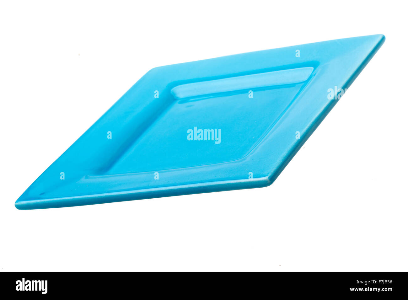Empty blue plate Stock Photo - Alamy