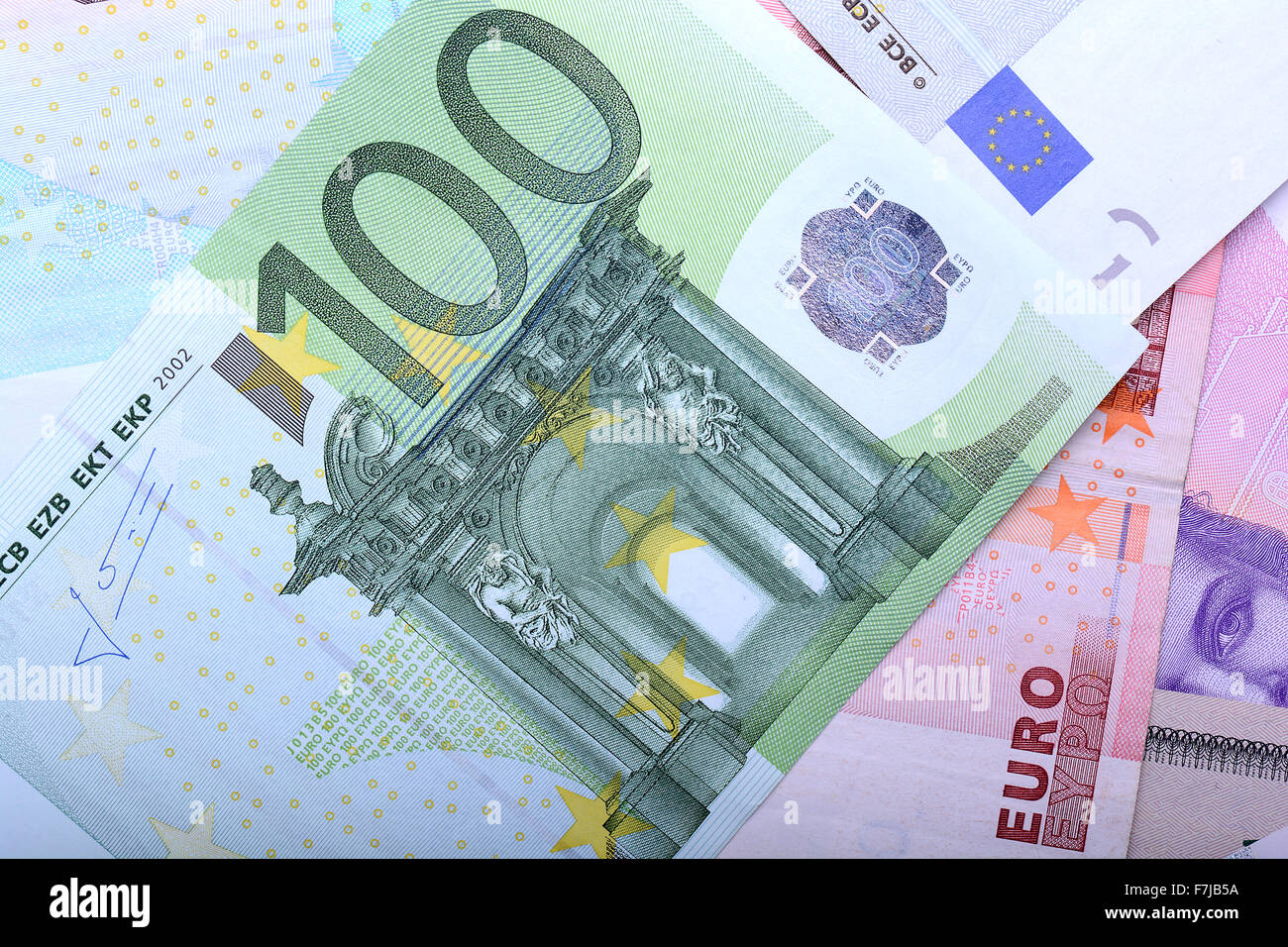 European banknotes, Euro currency from Europe, Euros Stock Photo - Alamy