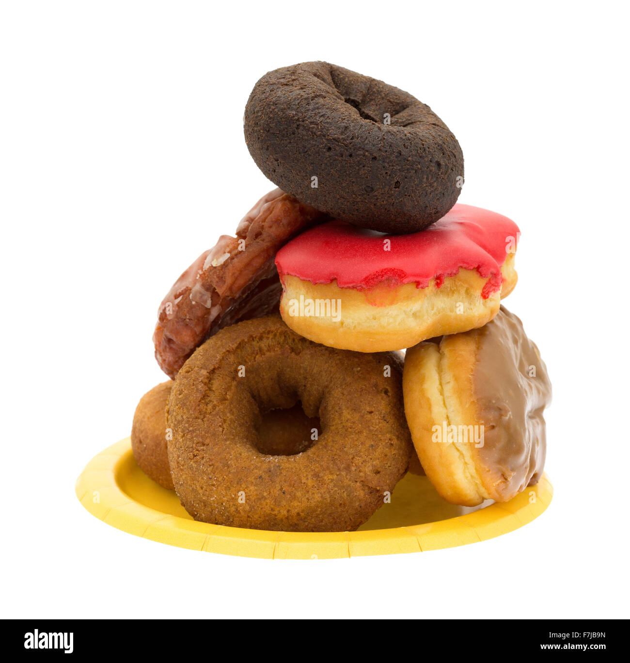 Stacked chocolate donuts hi-res stock photography and images - Alamy