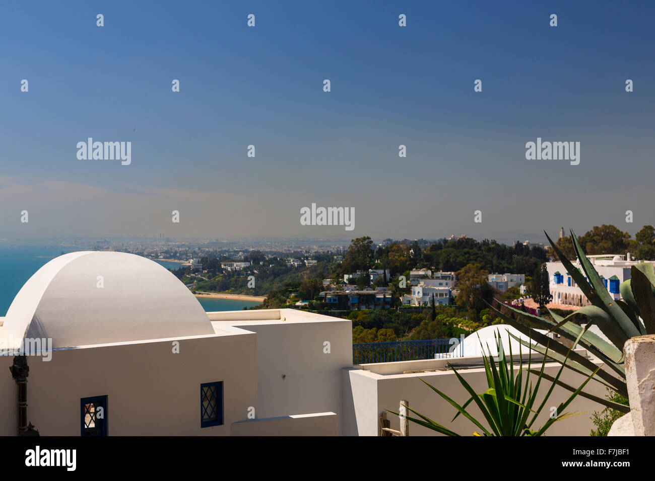 Old arabic town in Tunisia - Sidi Bu Said Stock Photo - Alamy