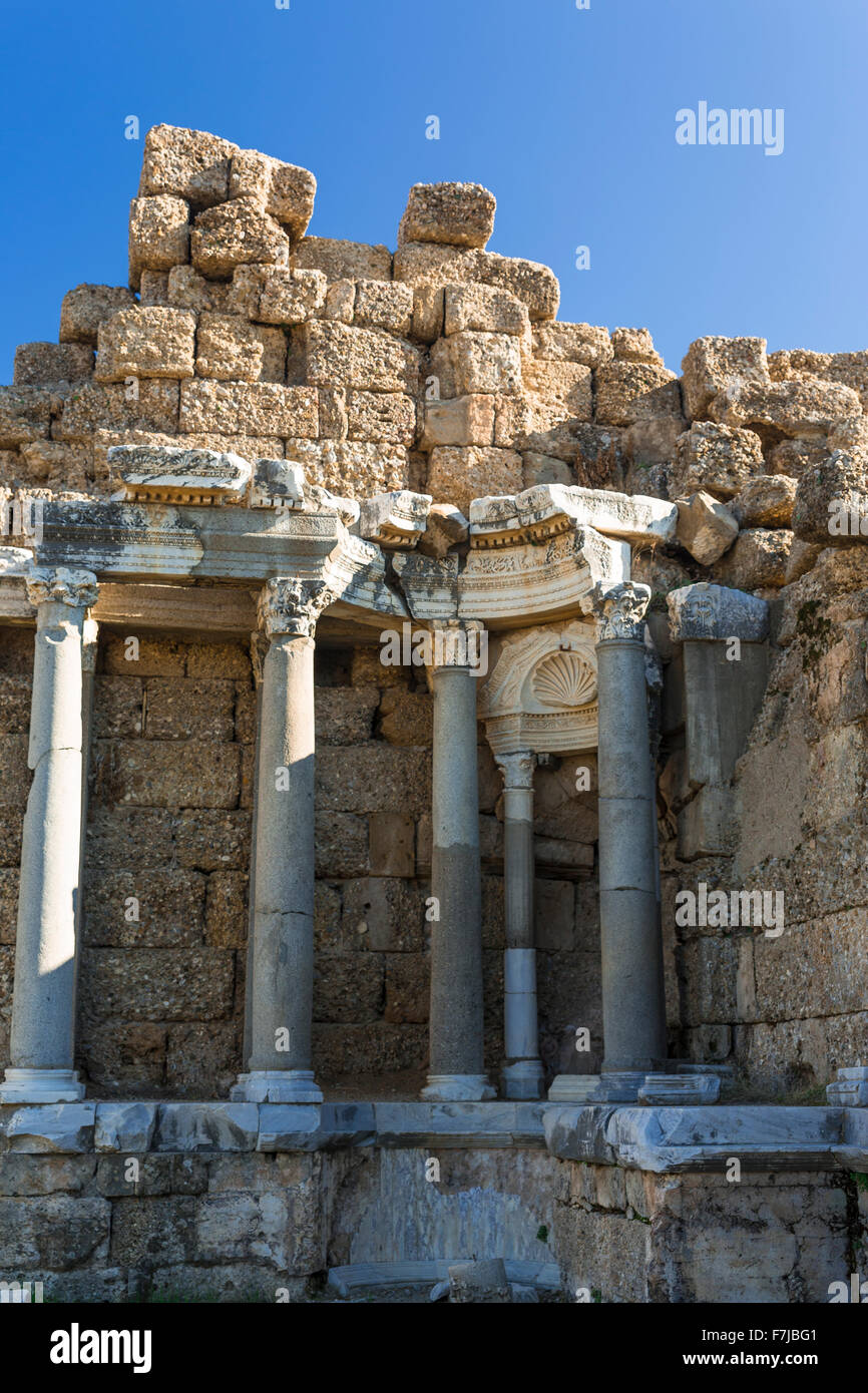 Ruins in Side, Turkey Stock Photo - Alamy