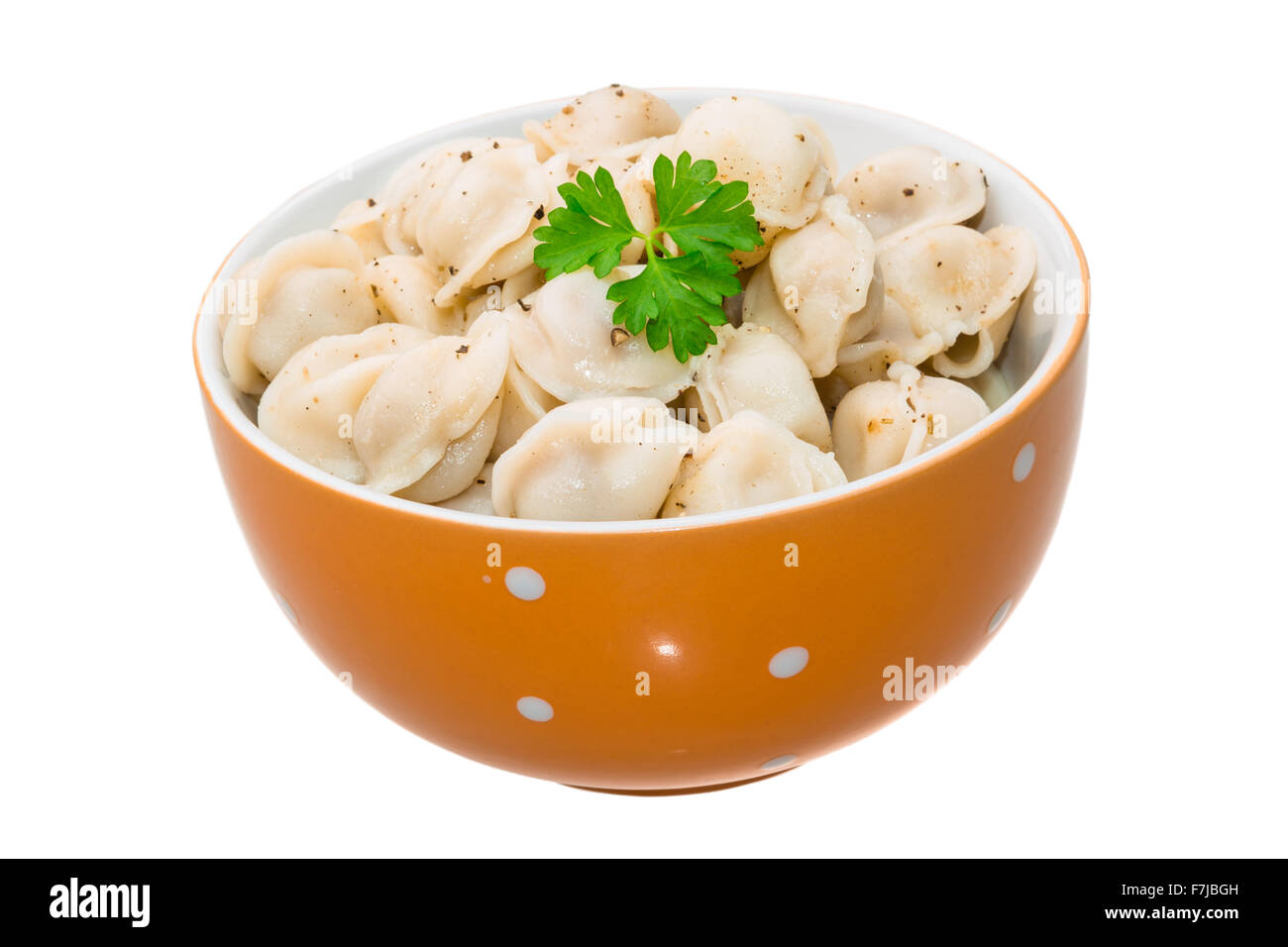 Russian dumplings with parsley Stock Photo - Alamy