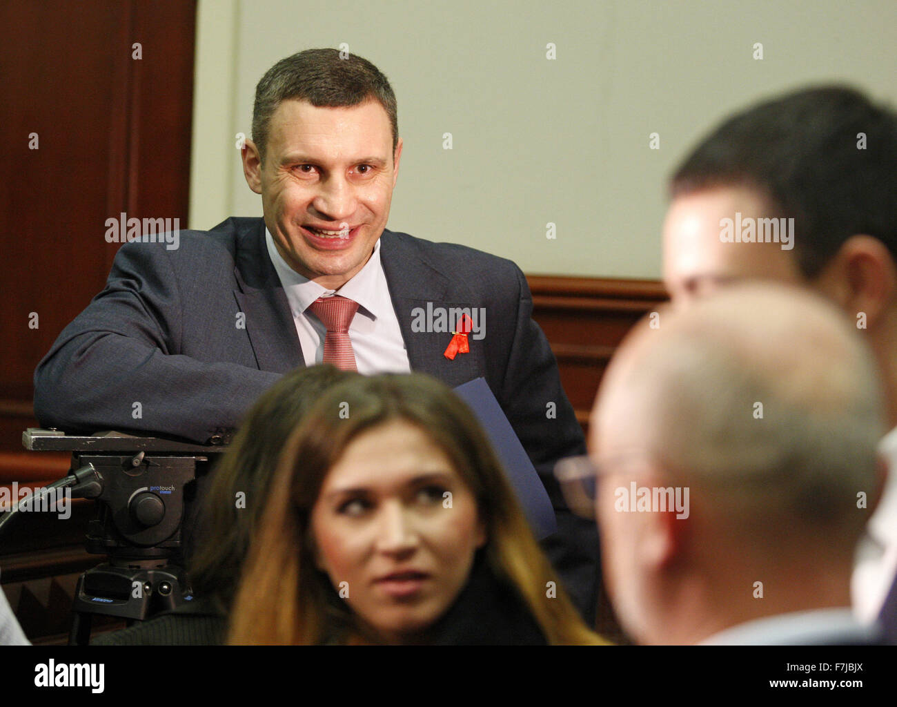 Kiev, Ukraine. 1st Dec, 2015. Re-elected mayor of Kiev VITALI KLITSCHKO ...