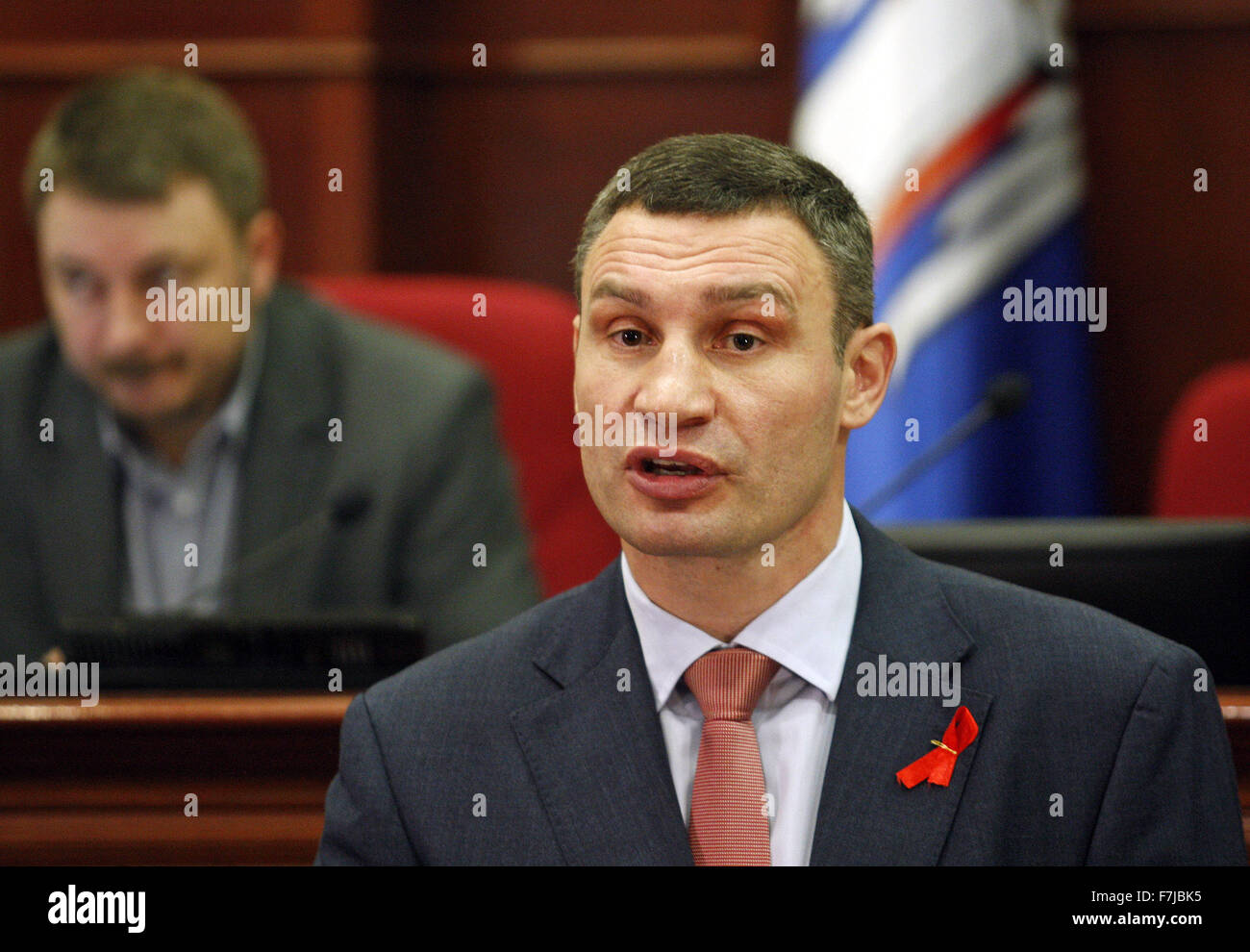 Kiev, Ukraine. 1st Dec, 2015. Re-elected mayor of Kiev VITALI KLITSCHKO ...