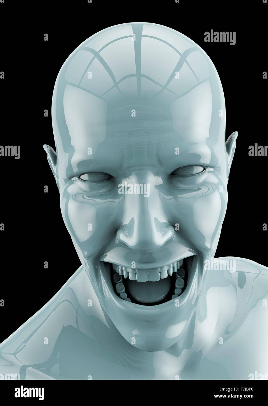 CG Joy / 3D render of laughing male figure Stock Photo - Alamy