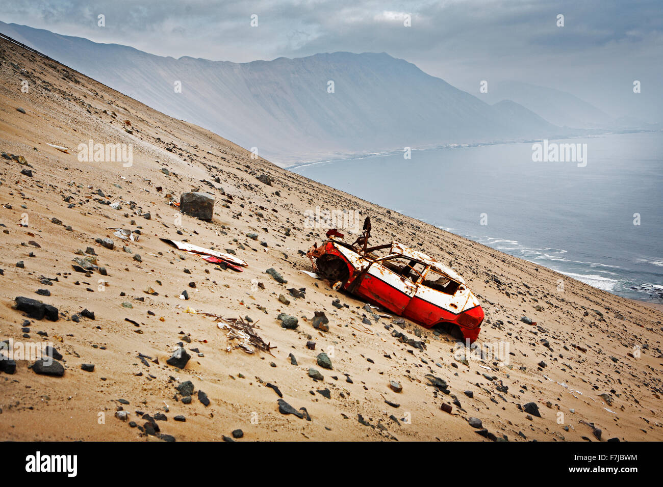 Coast of Death in northern Chile belonged until 1879 to Bolivia. Behind ...