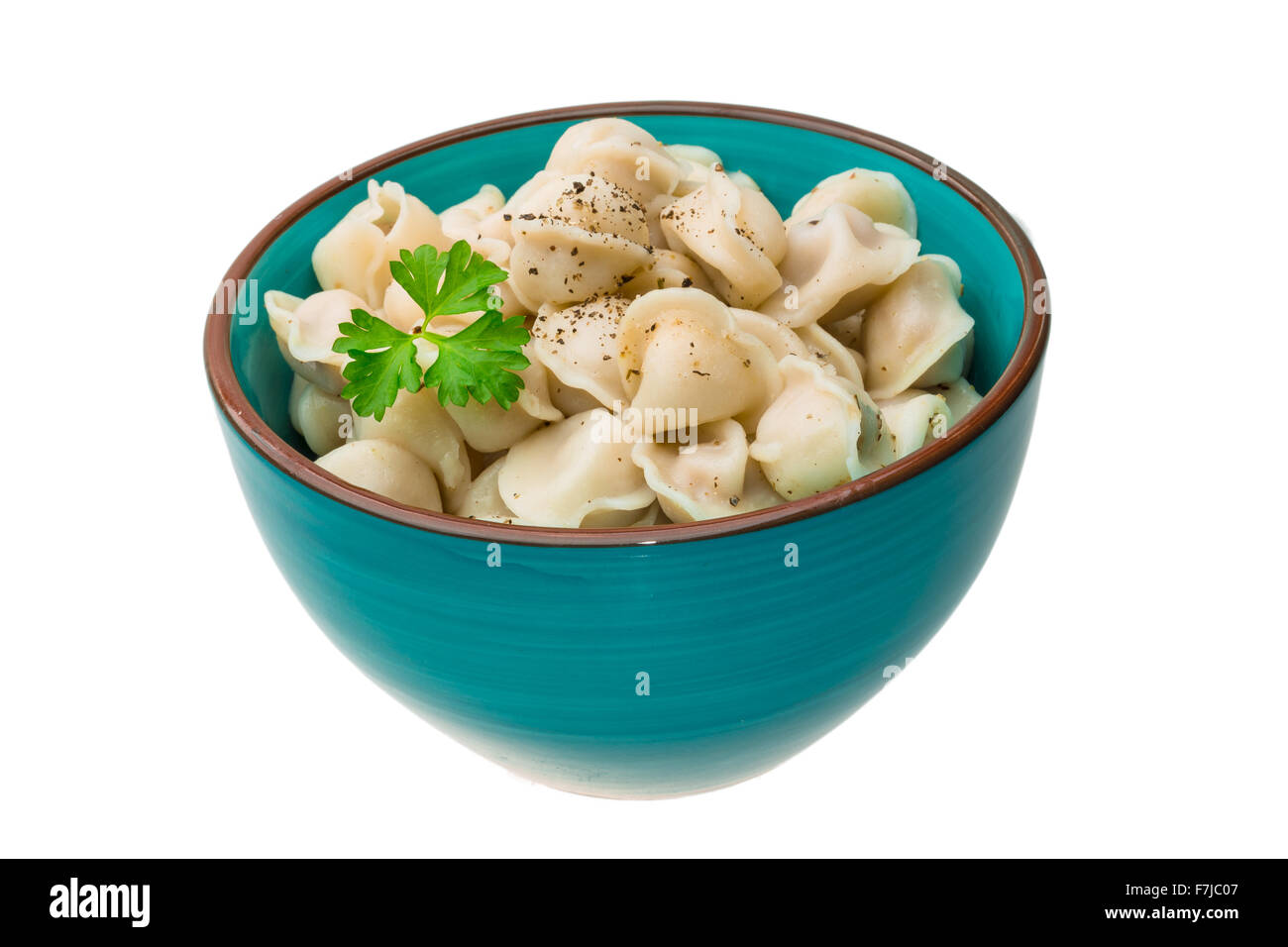 Russian dumplings with parsley Stock Photo - Alamy
