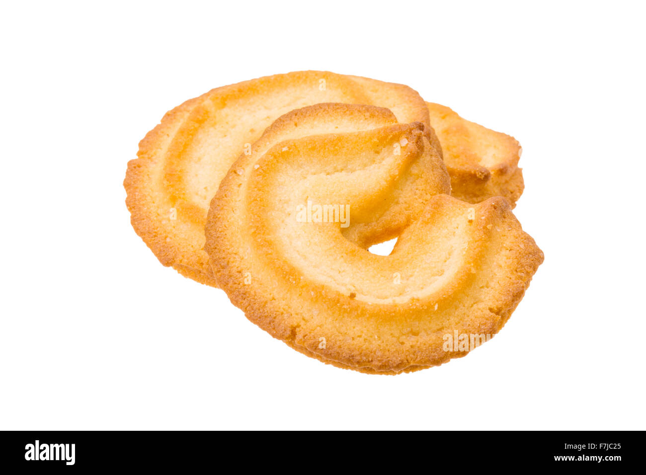 Dutch butter cookies isolated Stock Photo - Alamy