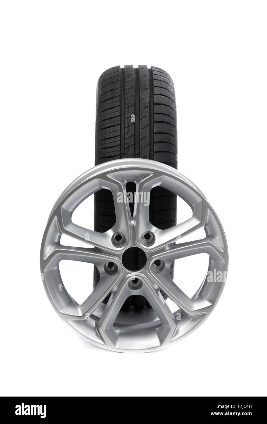 Set of wheels and tires for the car. Isolate on white Stock Photo - Alamy