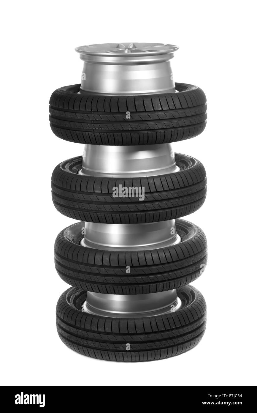 Alloy wheels stack hi-res stock photography and images - Alamy