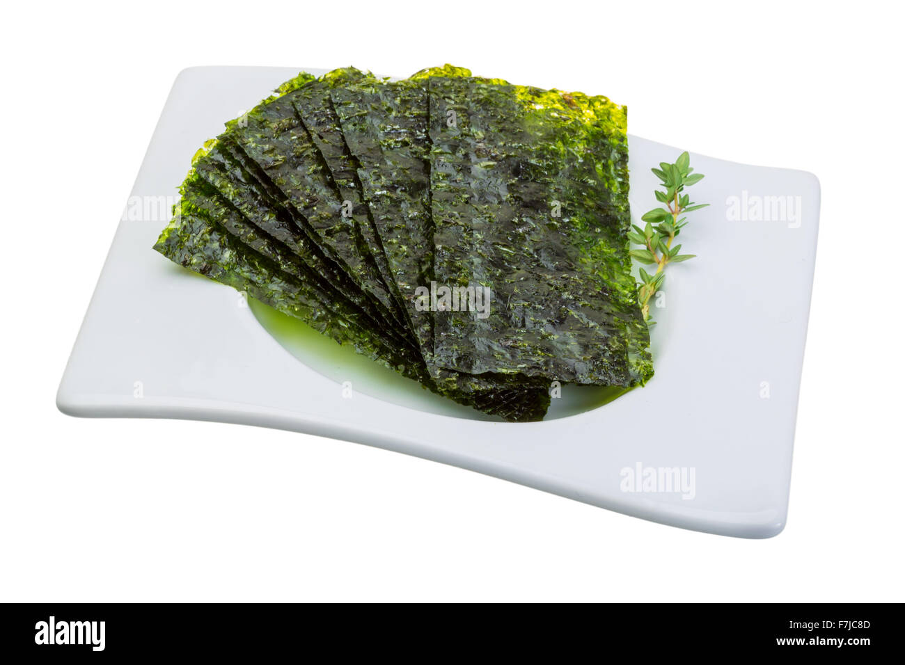 Nori sheets isolated Stock Photo - Alamy