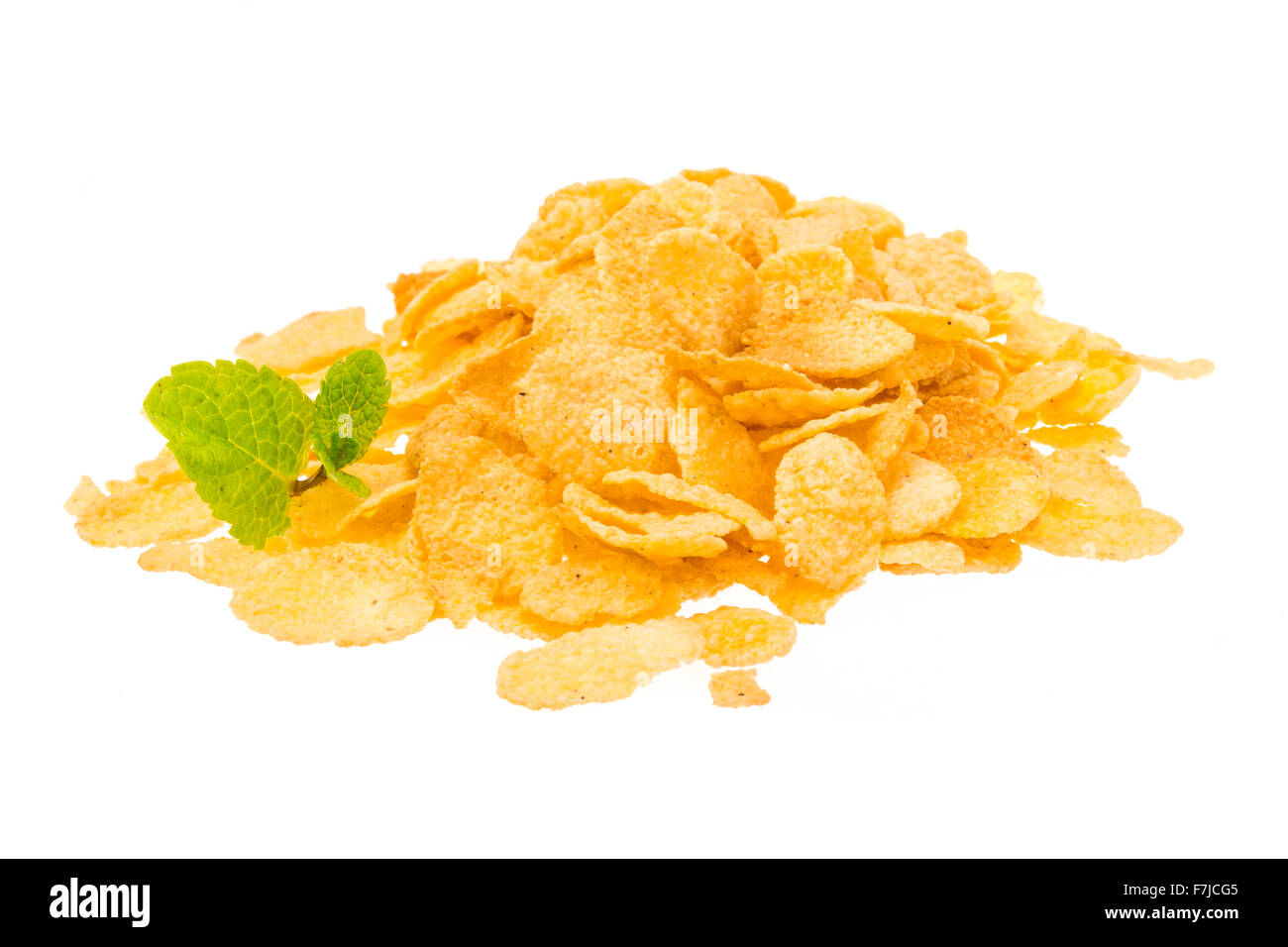 Corn flakes isolated Stock Photo - Alamy