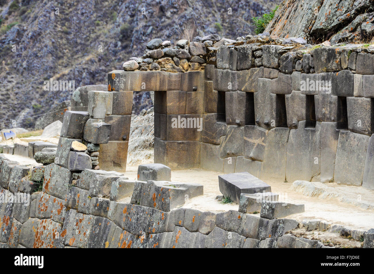 Doorway in Ollantaytambo in the Sacred Valley of the Incas, Peru Stock ...