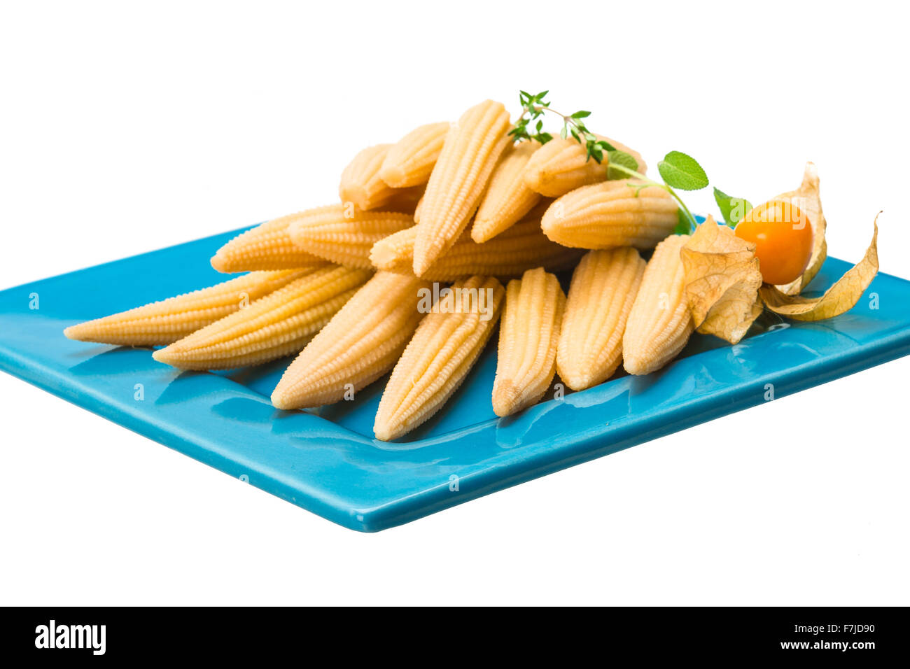Baby corn isolated Stock Photo - Alamy